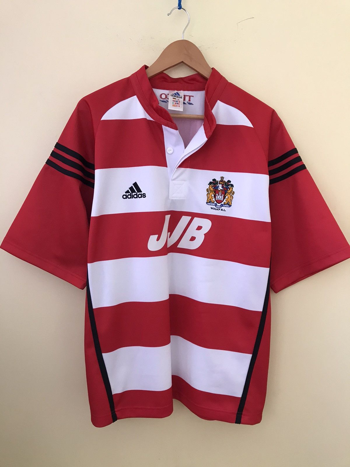Adidas Wigan Warriors Rugby League 2001 2002 Adidas home jersey | Grailed