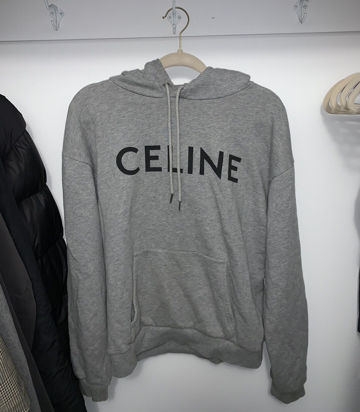 Celine Celine Loose Hoodie Grey | Grailed