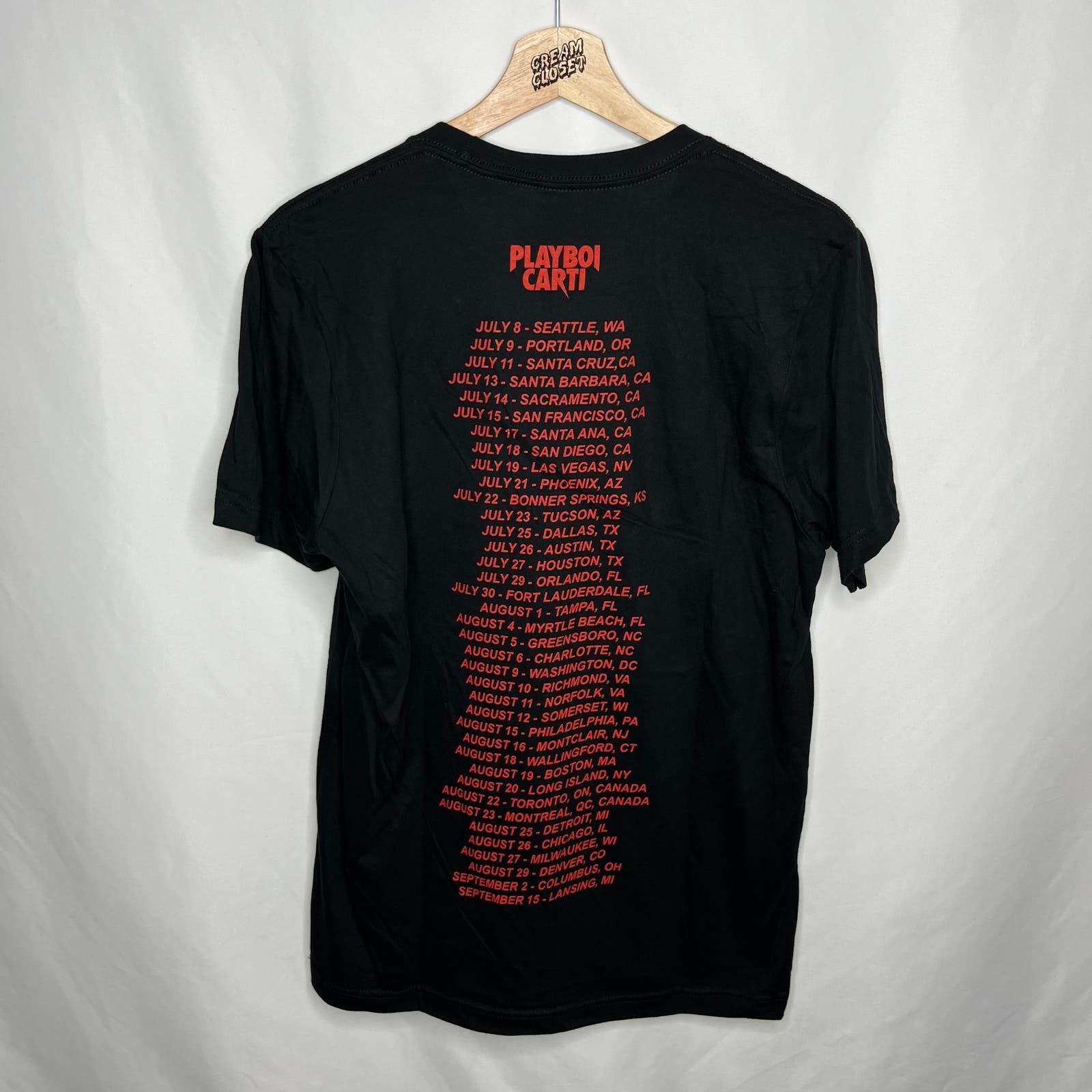 AWGE Playboi Carti AWGE Airbrushed Hip Hop Rap Tour Merch Tee | Grailed