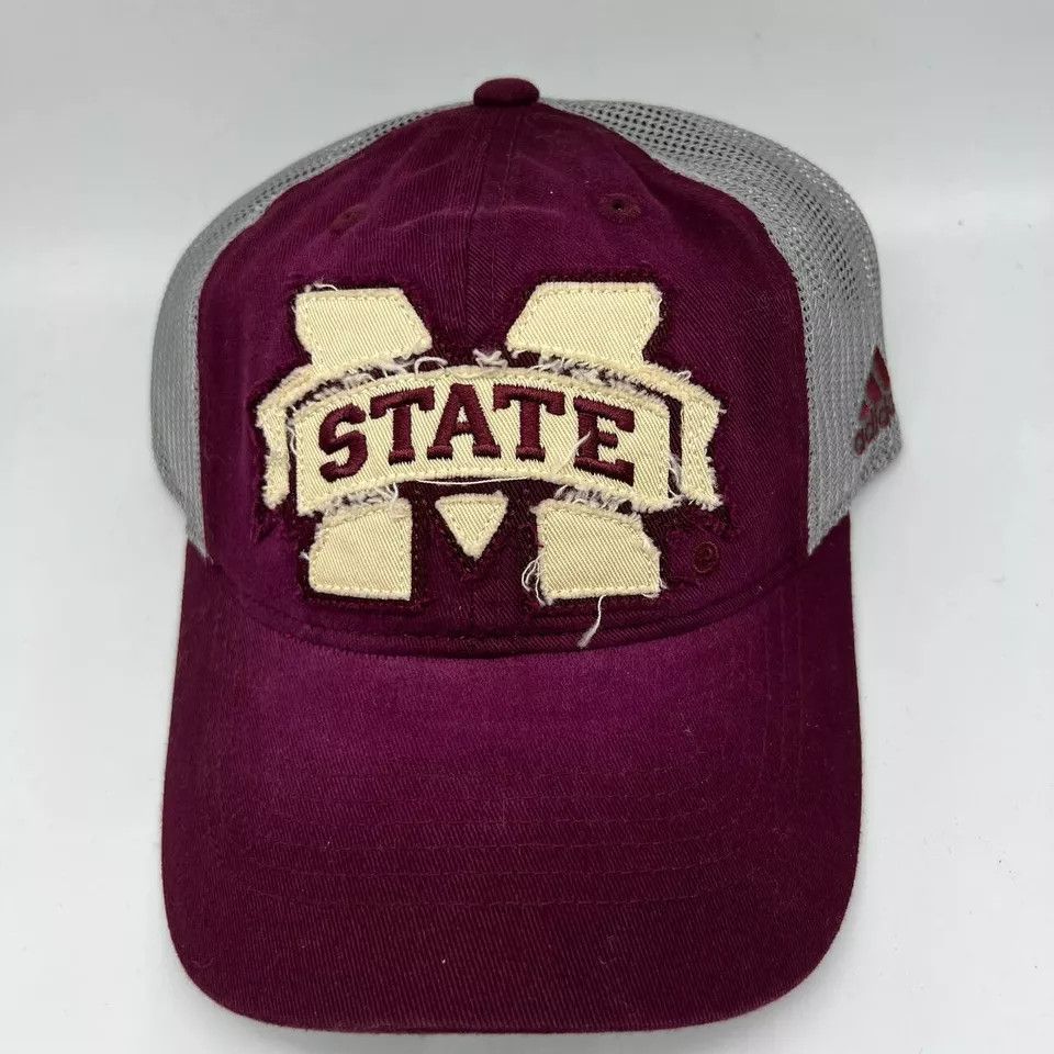 Adidas Mississippi State Bulldogs MSU NCAA Trucker Hat Snapback Cap ...