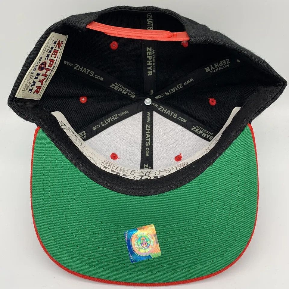 Zephyr Texas Tech Red Raiders Black/Red Zephyr Hat Snapback Cap | Grailed