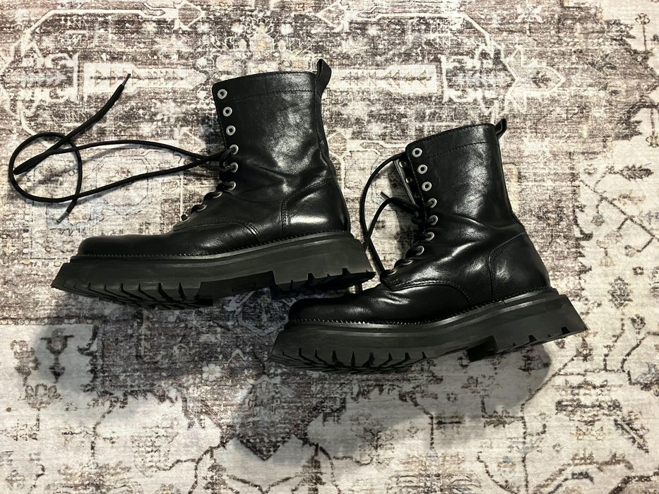 AMI AMI Paris Black Calfskin Boots | Grailed