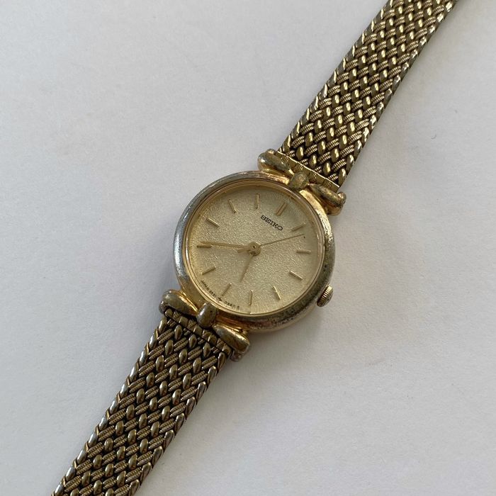 Vintage Seiko 80s Gold Woven Watch | Grailed