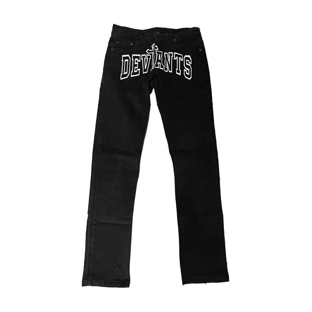 Handmade Deviants Logo Jeans (1OF1 SAMPLE) | Grailed