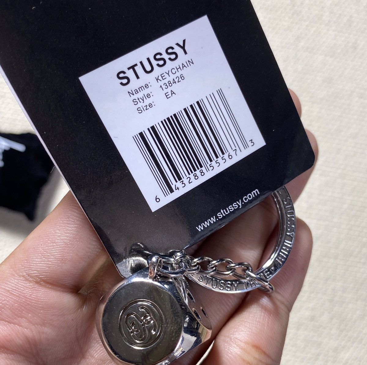 Streetwear × Stussy × Vintage Stussy keychain silver | Grailed