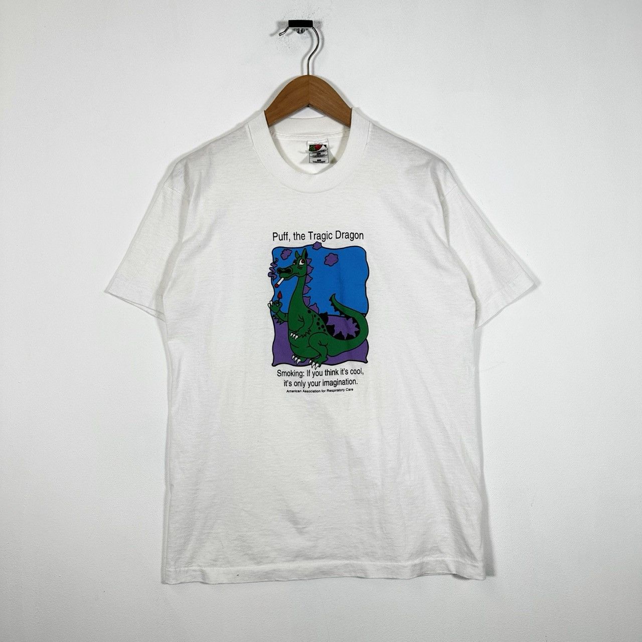 Streetwear Vintage 90s Puff, the Tragic Dragon Anti Smoking PSA Graphic ...