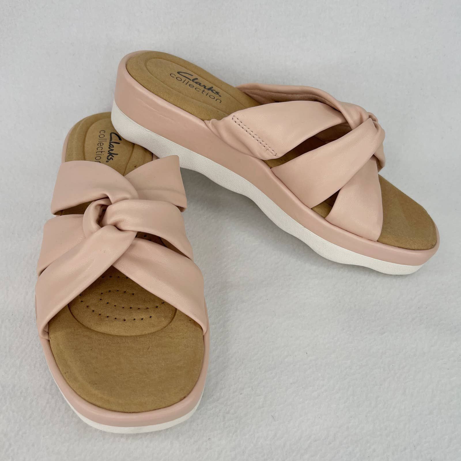 Clarks Clarks Collection Clara Charm 7.5 Light Pink 1.75" Platform ...