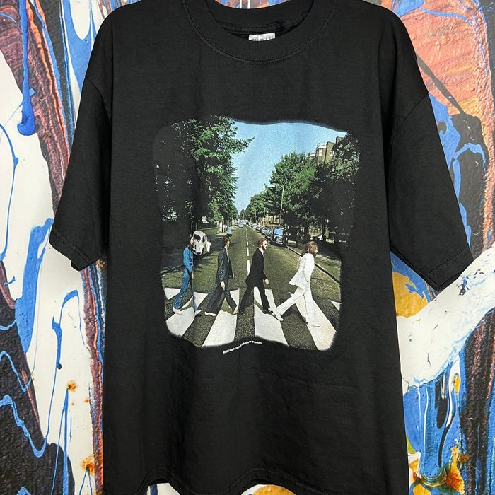 Vintage vtg Beatles Abbey Road 2000 Y2K Album Cover Band Tee | Grailed