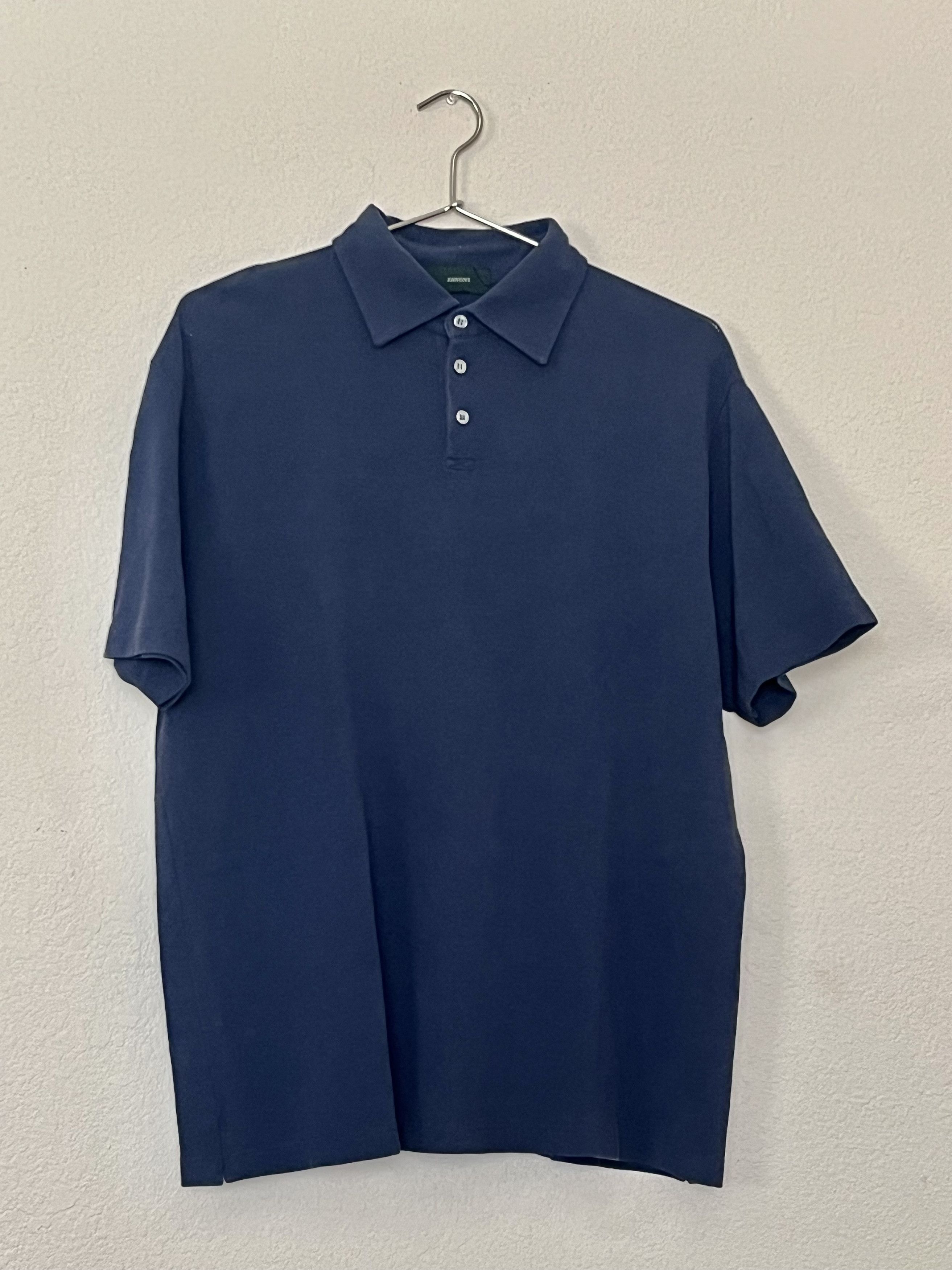 Zanone ZANONE navy blue polo | Grailed