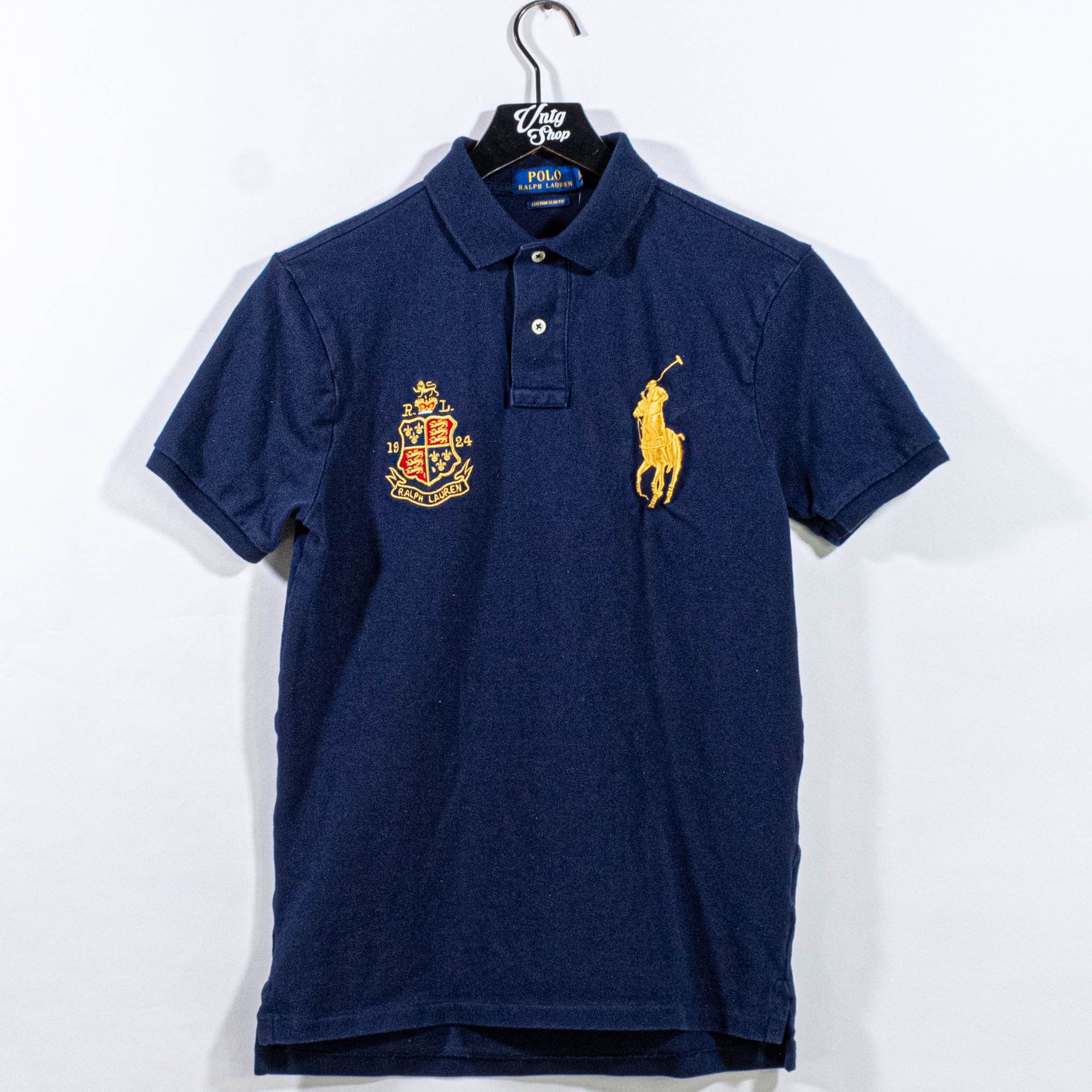 Polo Ralph Lauren × Streetwear × Vintage Polo Ralph Lauren Big Pony 1924 Crest Polo Shirt Y2K ...