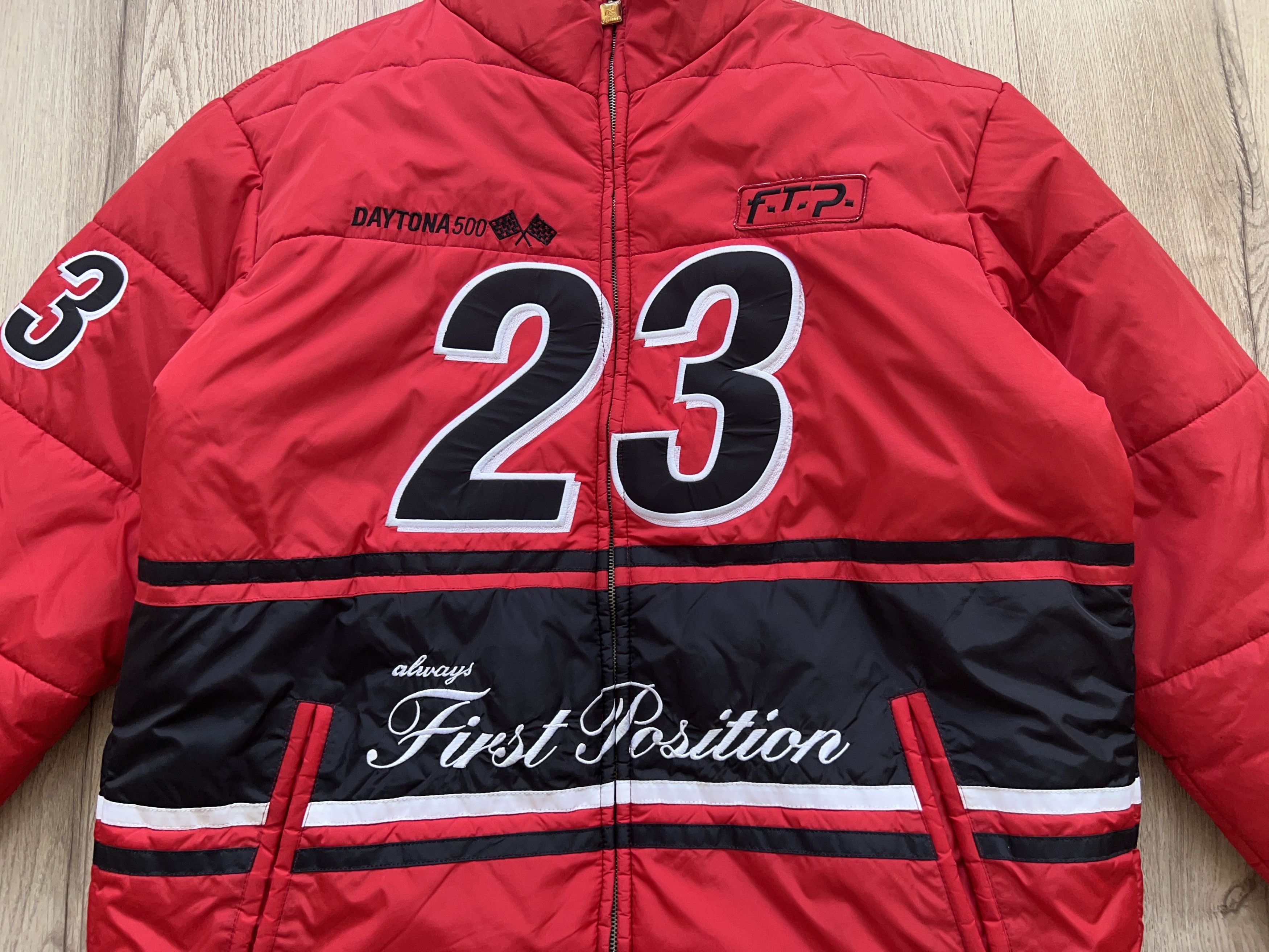 NASCAR × Racing × Vintage DAKOTA MOTORS Racing Puffer Jacket Insulated ...