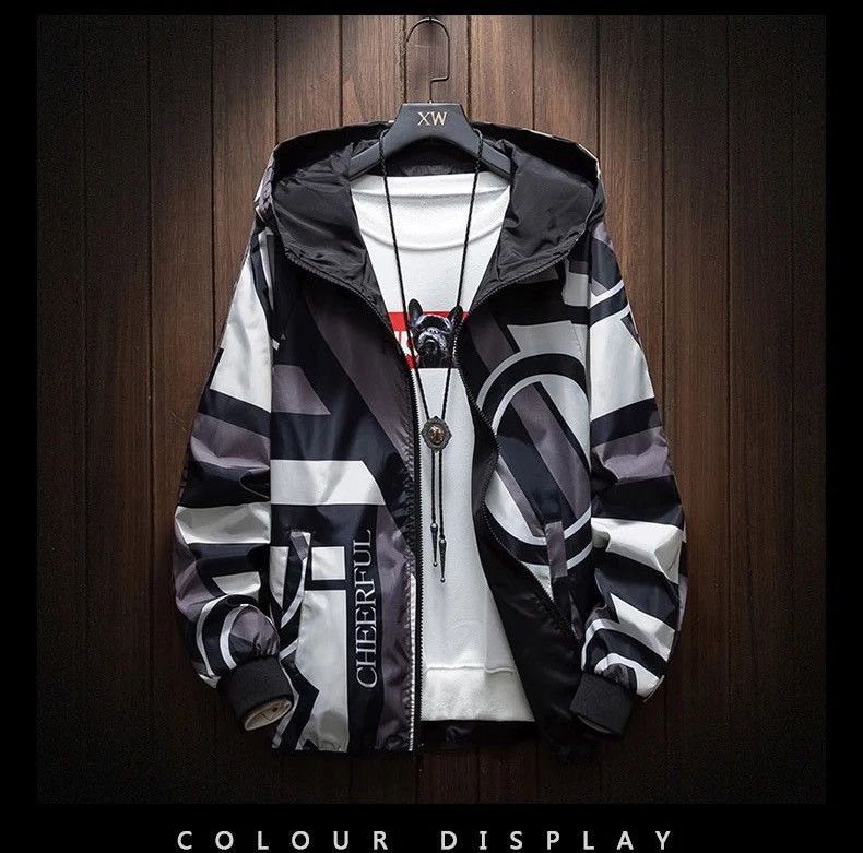 Streetwear × Varsity Jacket × Windbreaker Two-sided Men's Jacket ...