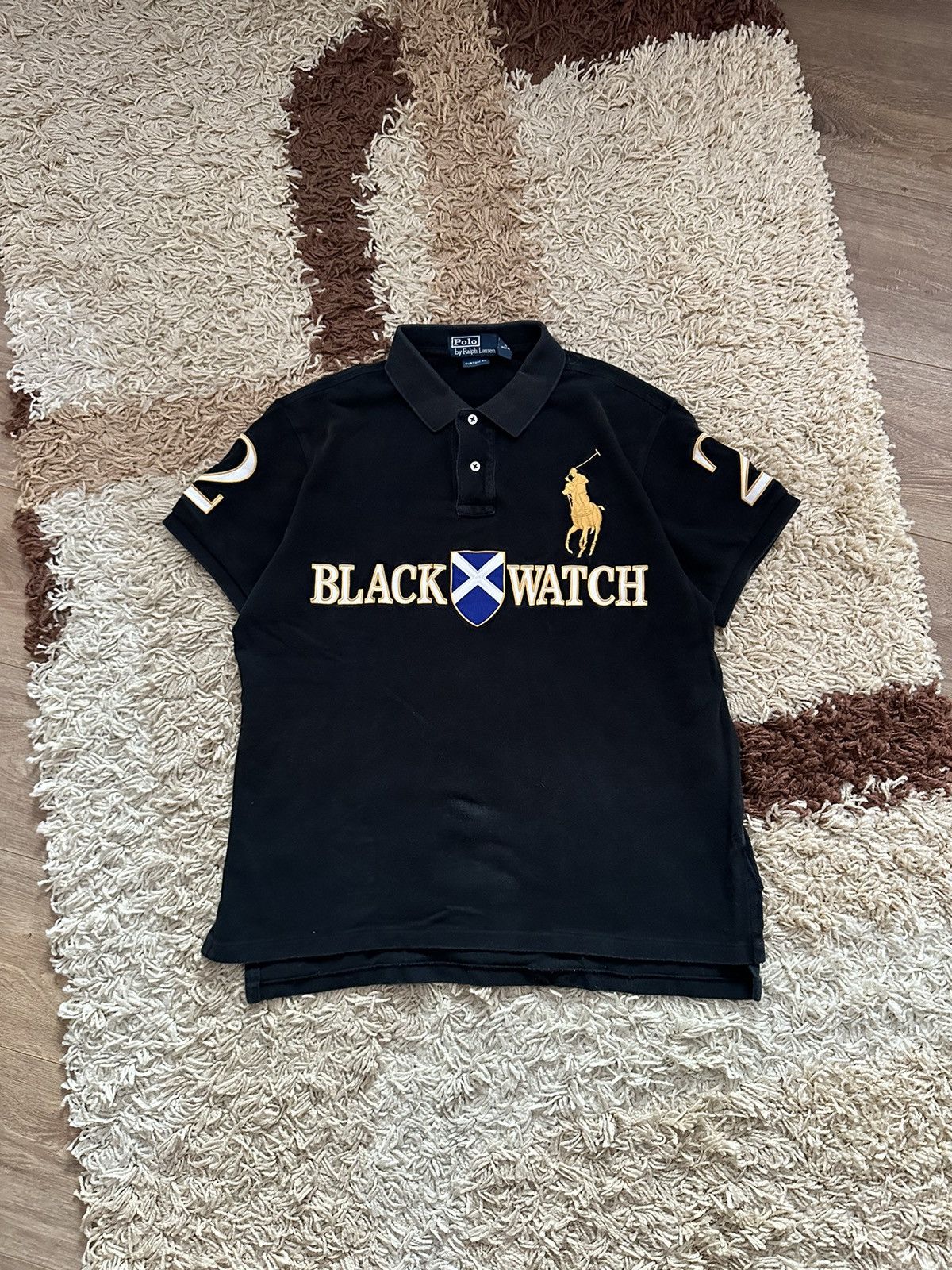 Polo Ralph Lauren × Streetwear × Vintage 🔥VINTAGE POLO RALPH LAUREN T-SHIRT BLACK WATCH CHIEF ...