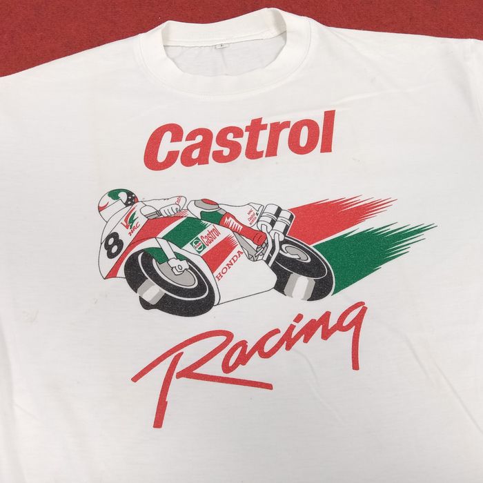 Vintage Castrol Racing Honda MotoGP Design Promo Tshirt | Grailed