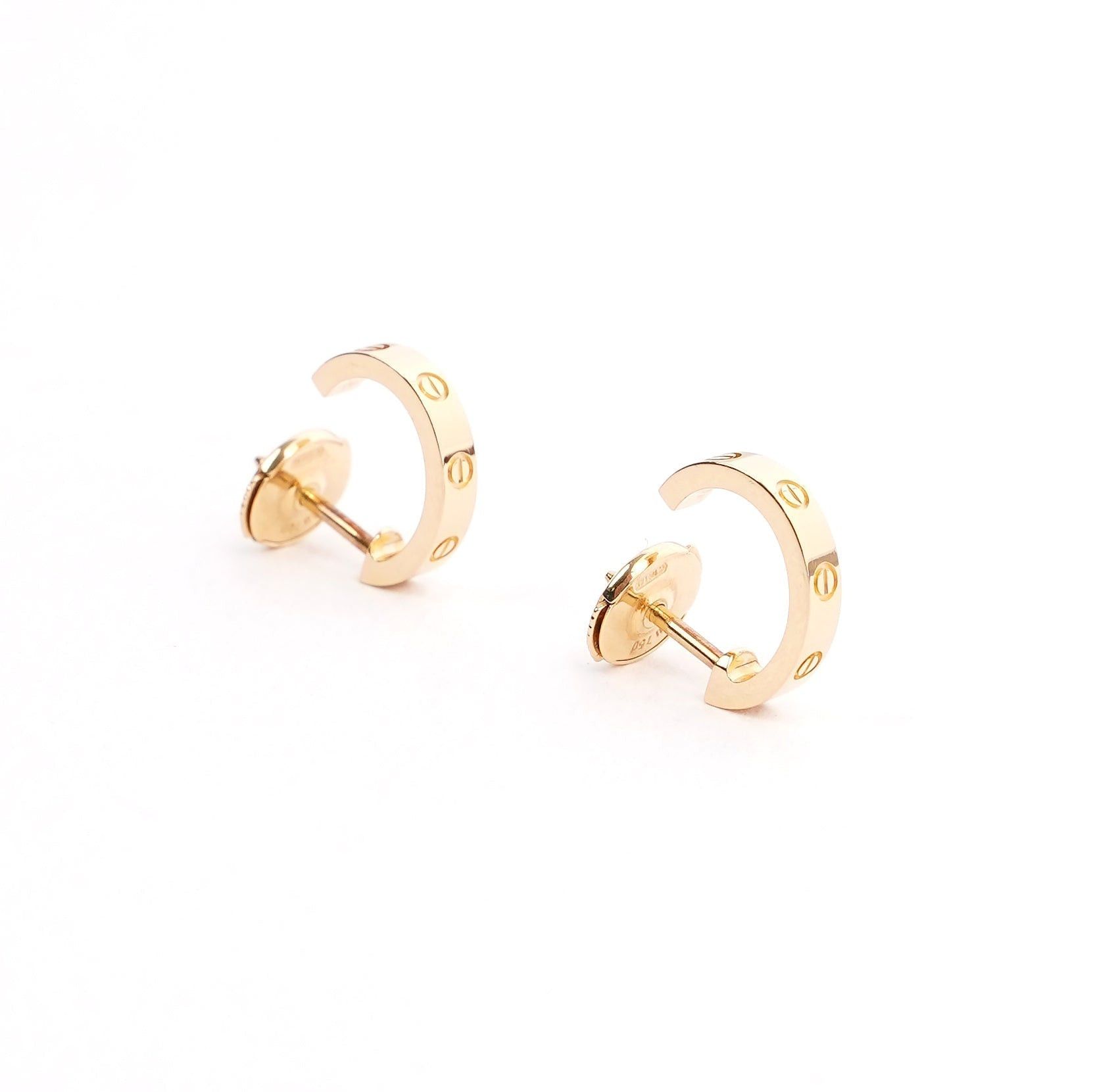 Cartier Cartier Love Hoops Earrings 18K Gold | Grailed