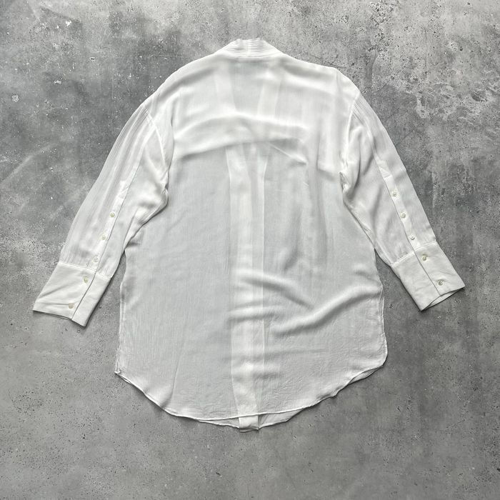 Designer Helmut Lang Oversized Button Up Top Optic White Shirt Women ...
