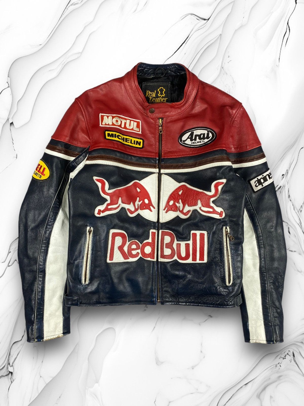 Red Bull Red Bull Racing Vintage Leather Jacket | Grailed