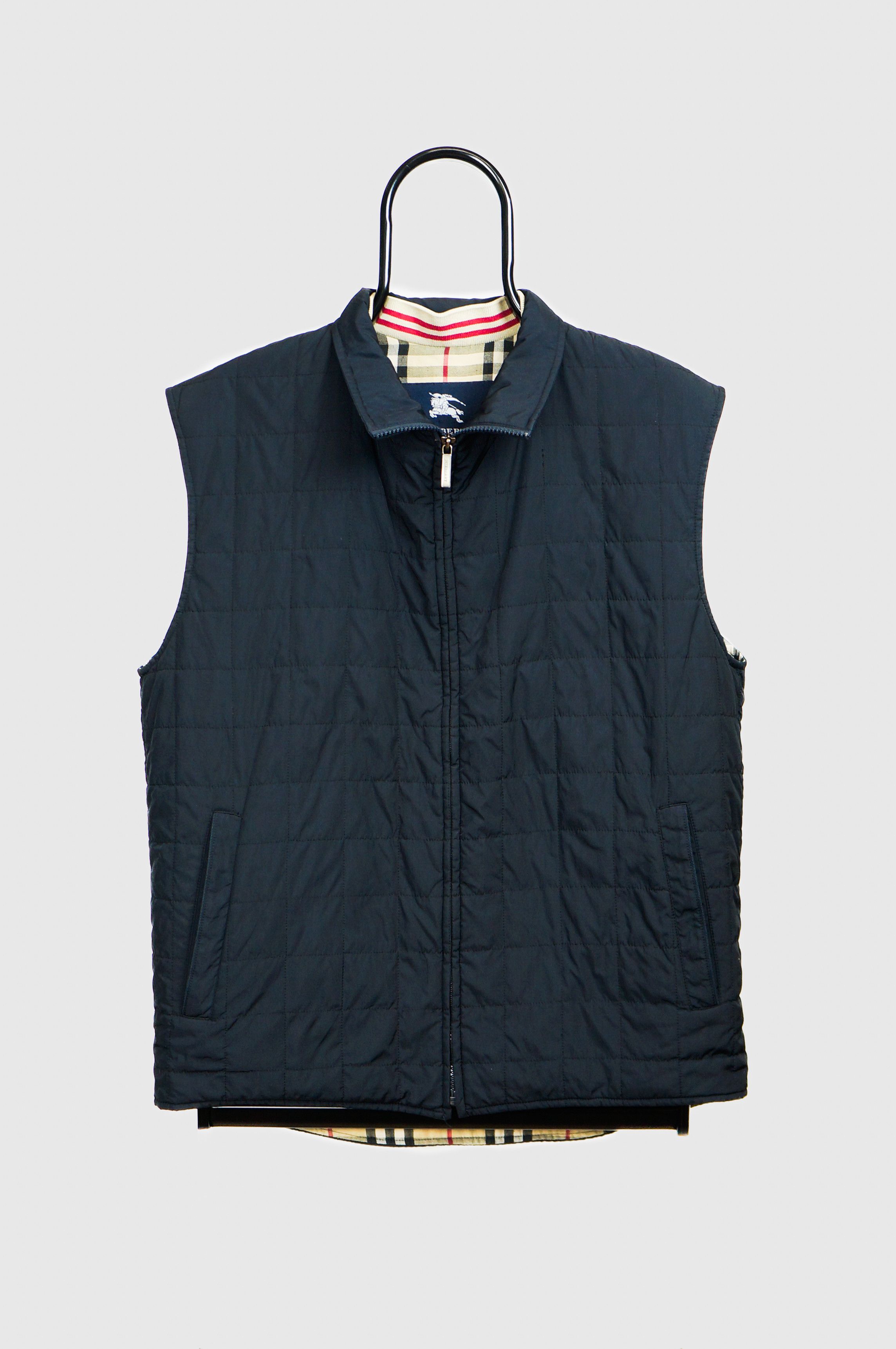 Burberry × Vintage BURBERRY Check Black Vest Vintage 90s 00s | Grailed