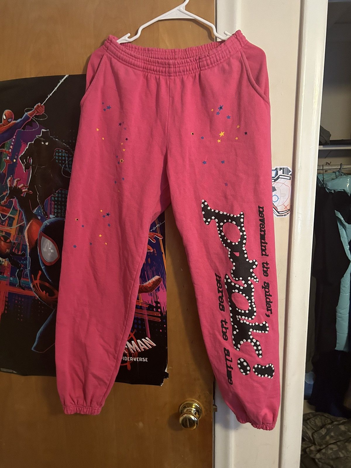 Spider × Spyder SP5DER SPIDER PINK JOGGER SWEATPANTS LIKE NEW | Grailed