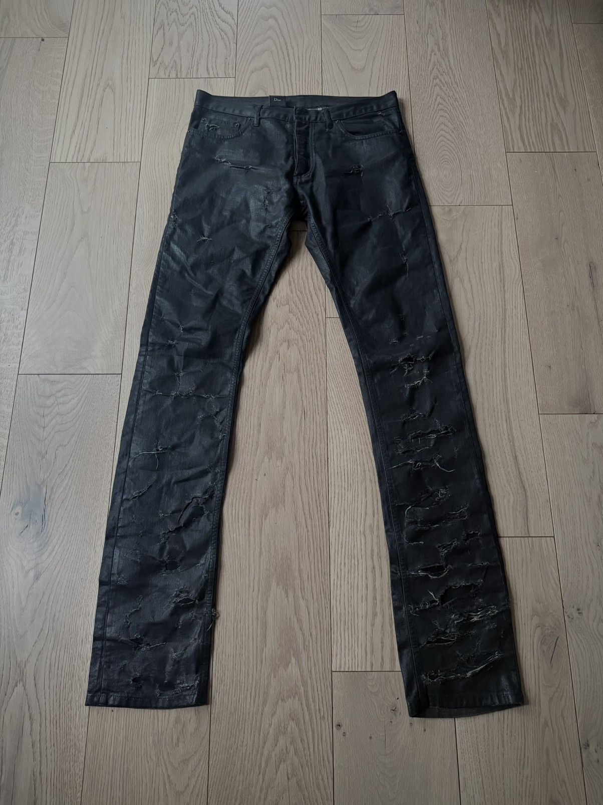 Dior × Hedi Slimane Dior Homme by Hedi Slimane SS04 Strip Denim | Grailed