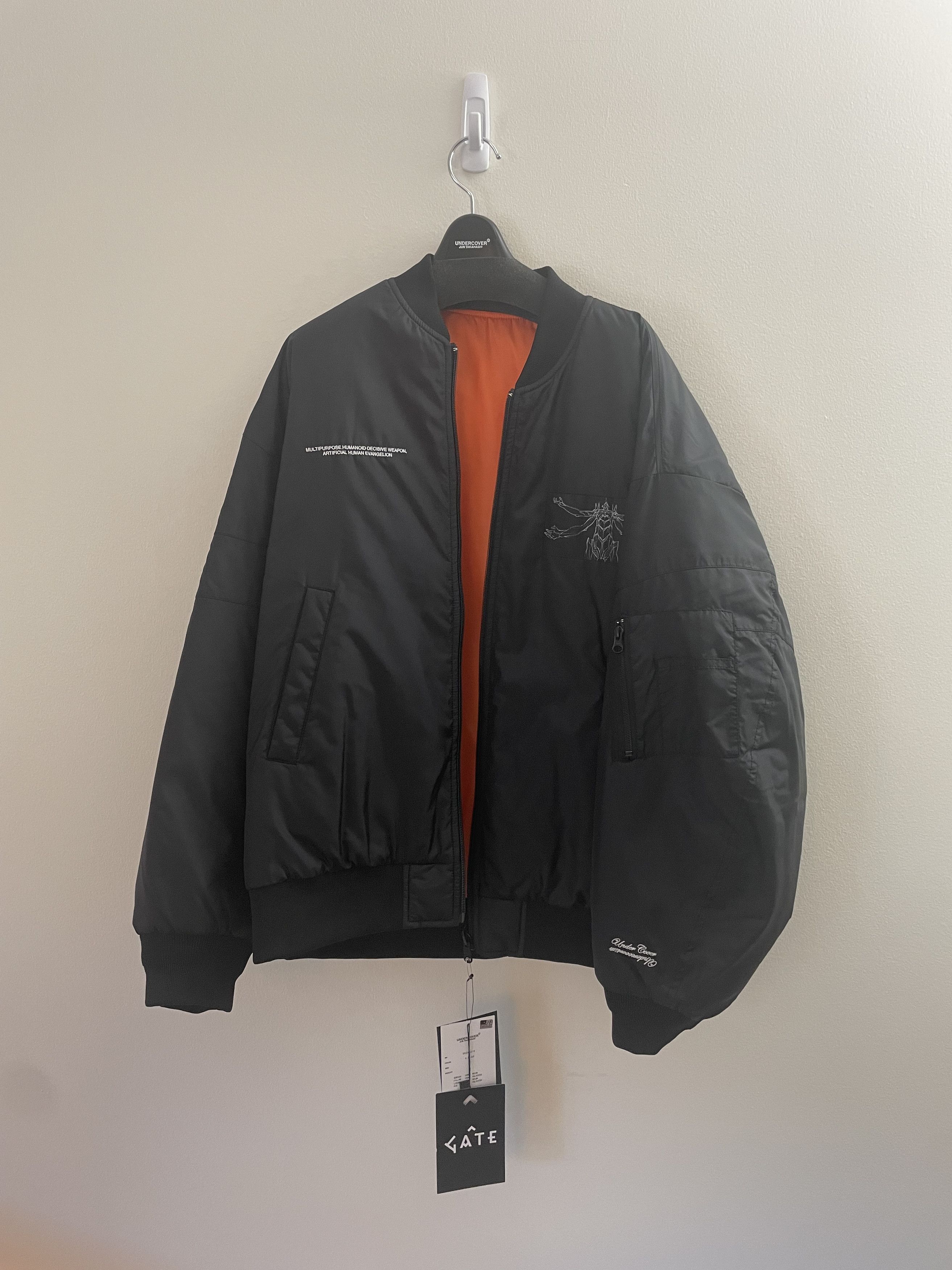 Undercover Undercover x Evangelion Bomber Jacket Black Size 3 | Grailed