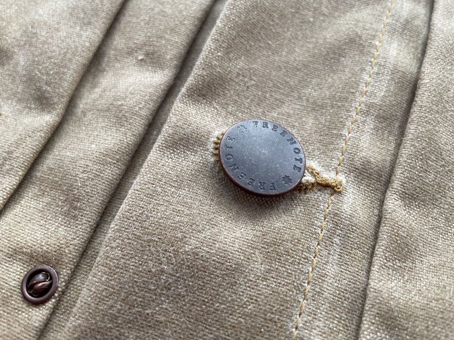 Freenote Cloth Freenote Cloth Riders Jacket RJ1 Waxed Canvas Tumbleweed ...