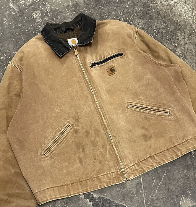 Vintage Rare vintage j97 carhartt Detroit jacket | Grailed
