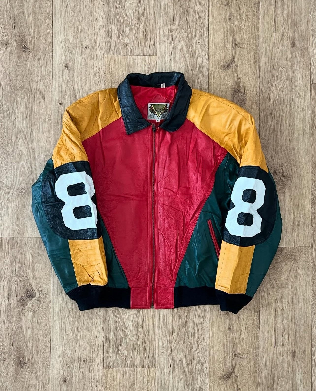 Michael Hoban × Vintage Vintage 1990 phase 2 Leather 8 ball Jacket ...