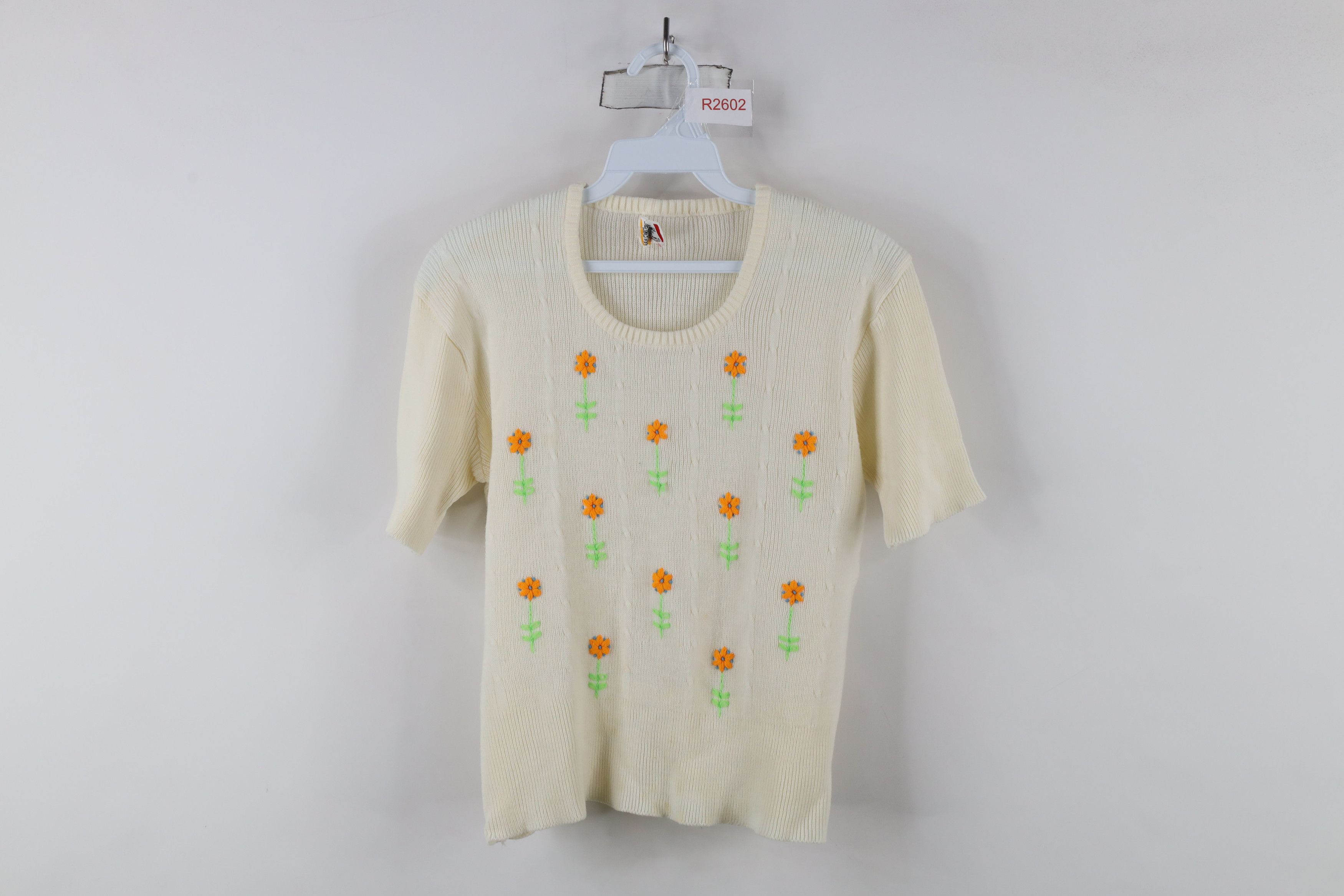 Vintage Vintage 70s Mid Century Modern MCM Embroidered Knit Sweater ...