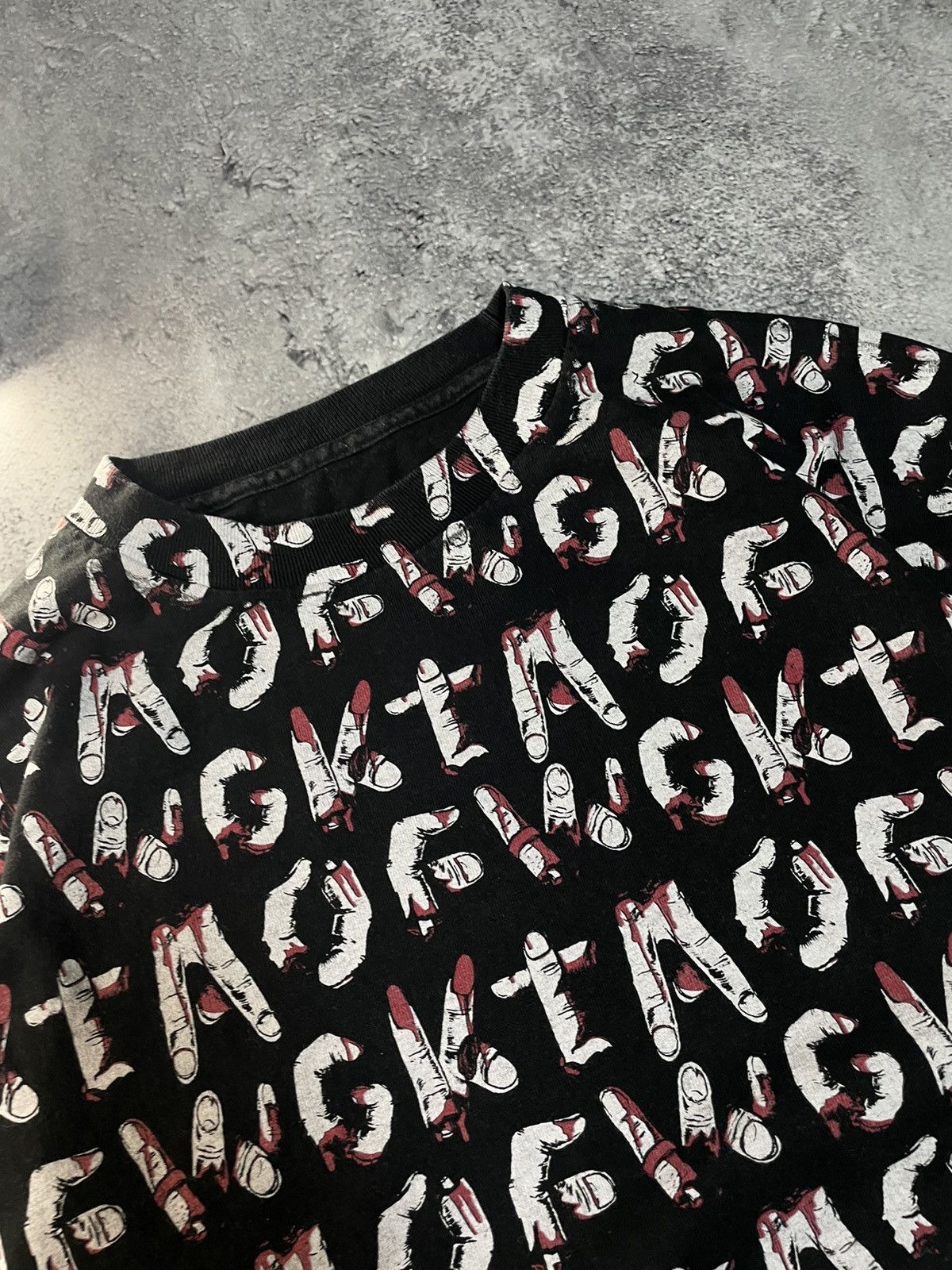 Odd Future Deadstock Ofwgkta Finger Tee all print rare Earl Odd Future ...