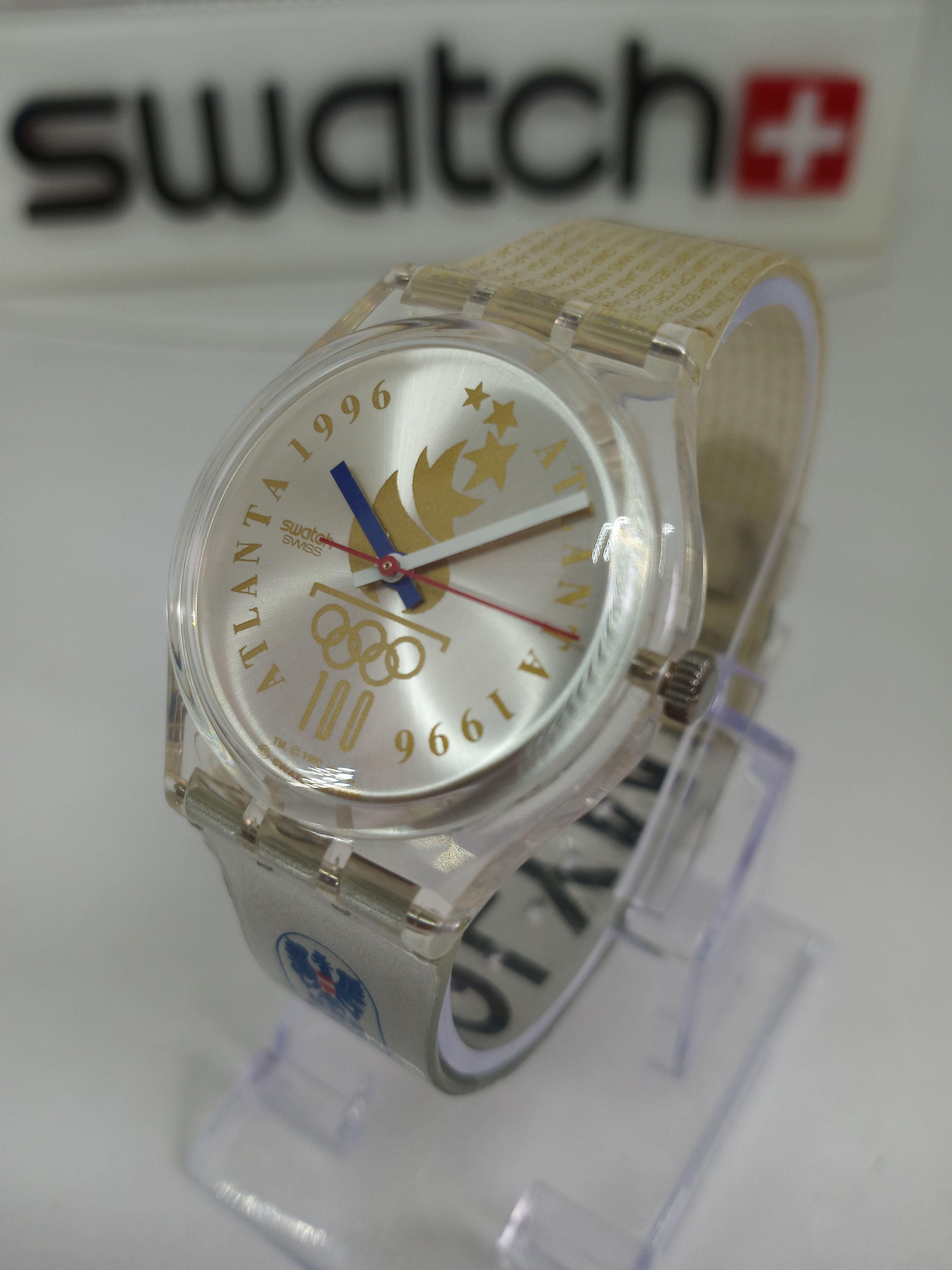 Swatch VINTAGE Swatch GZ150D 1996 Olympic Games 34mm GERMANY Watch ...