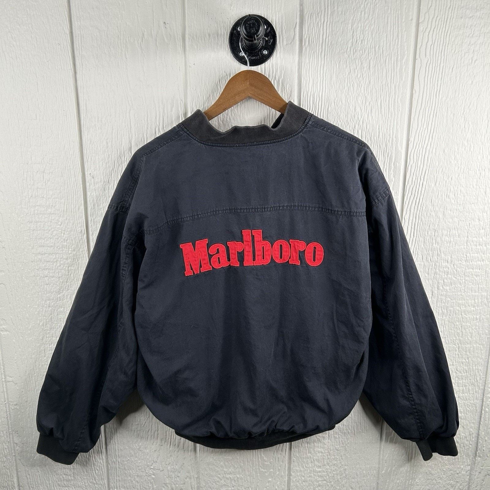 Marlboro Vintage Marlboro Cigarette Reversible Bomber Jacket Medium ...
