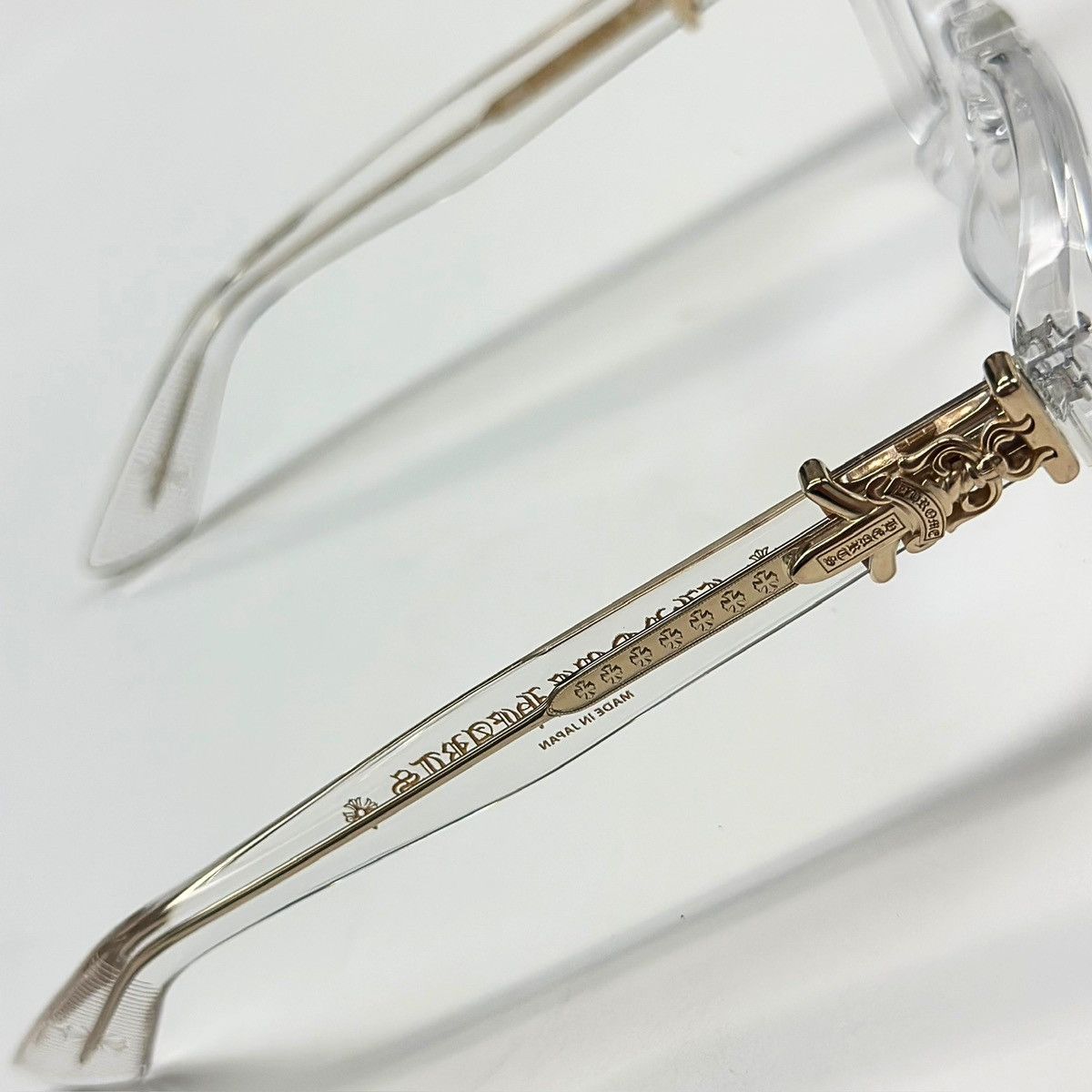 Chrome Hearts Chrome Hearts VAGILLIONAIRE II E54-CRYSTAL LENS Glasses ...