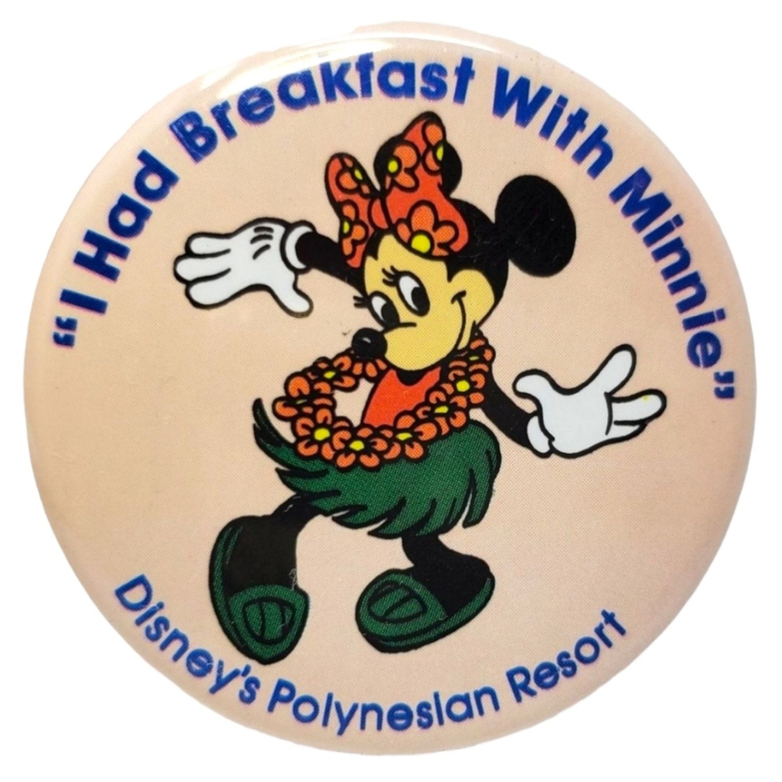Disney Disney Minnie Mouse Hula Polynesian Resort VTG 90s Button | Grailed