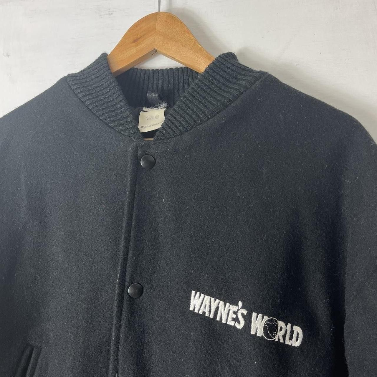 Movie × Vintage Waynes World Original 1992 Movie Promo Varsity Jacket ...