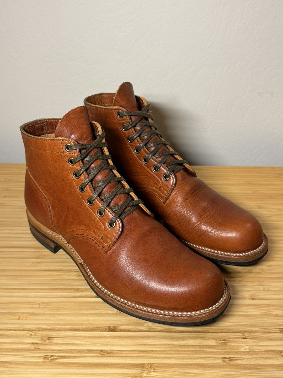 Viberg Viberg x DR 2040 Service Boot Horween Natural Dublin | Grailed