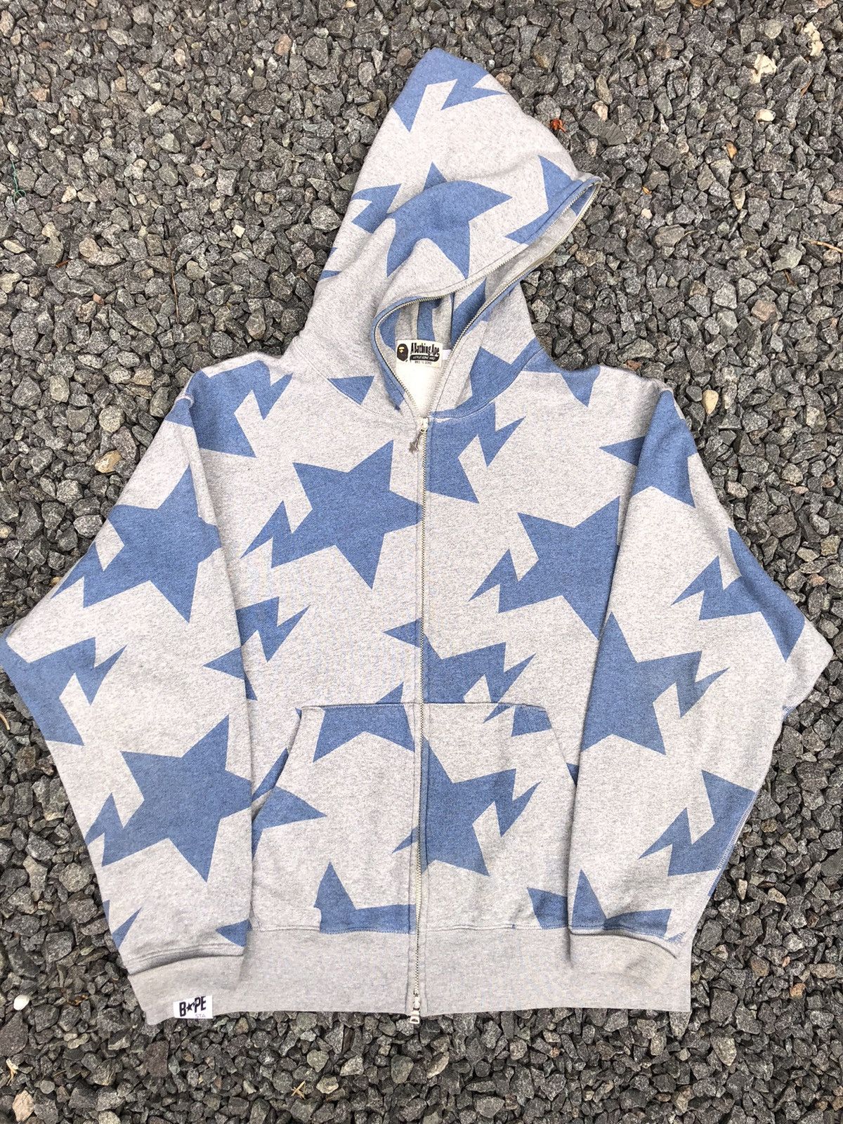 Bape Sta Pattern Full Zip Hoodie | Grailed