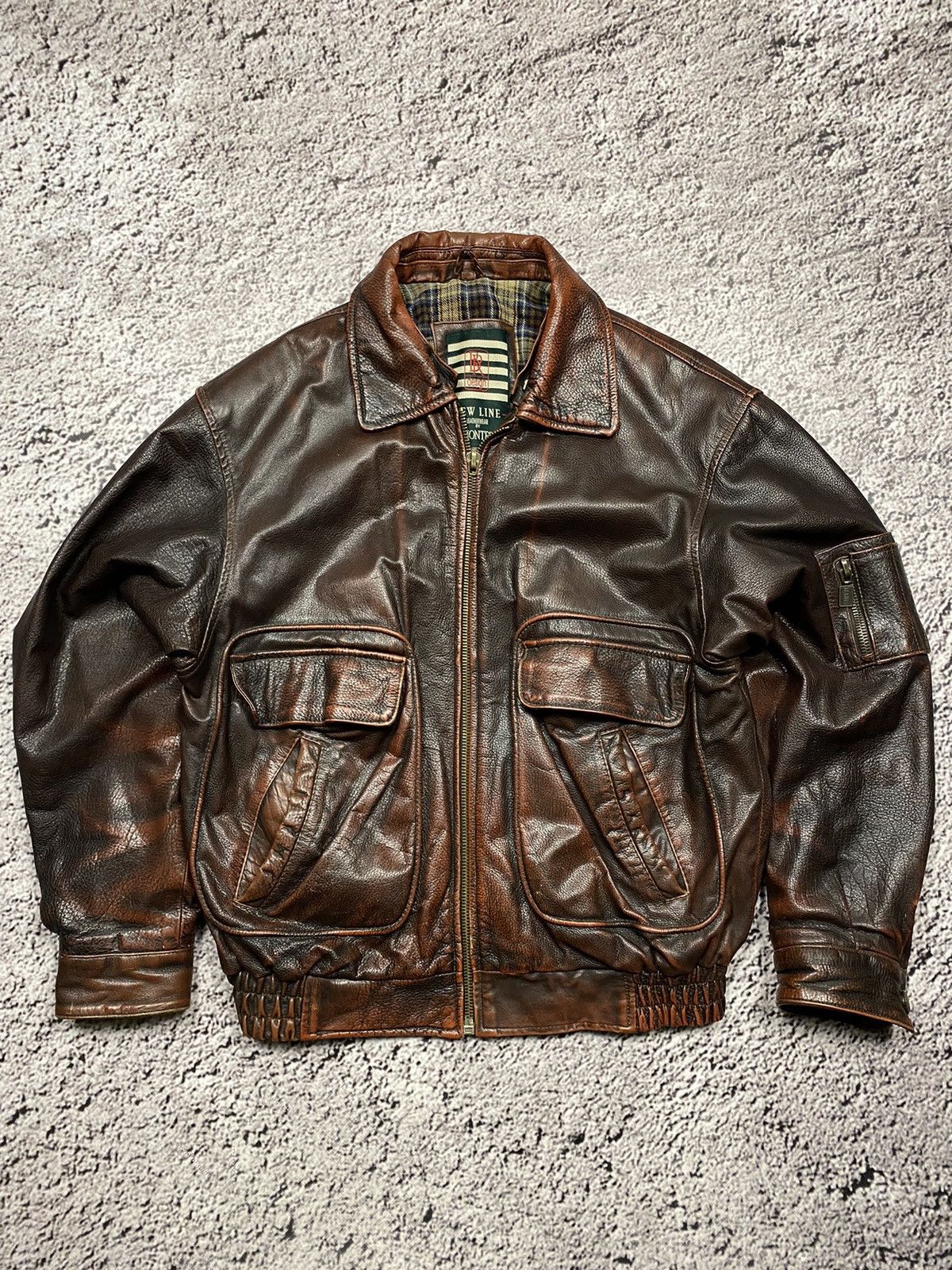 Japanese Brand × Leather Jacket × Vintage Vintage carti opium washed ...