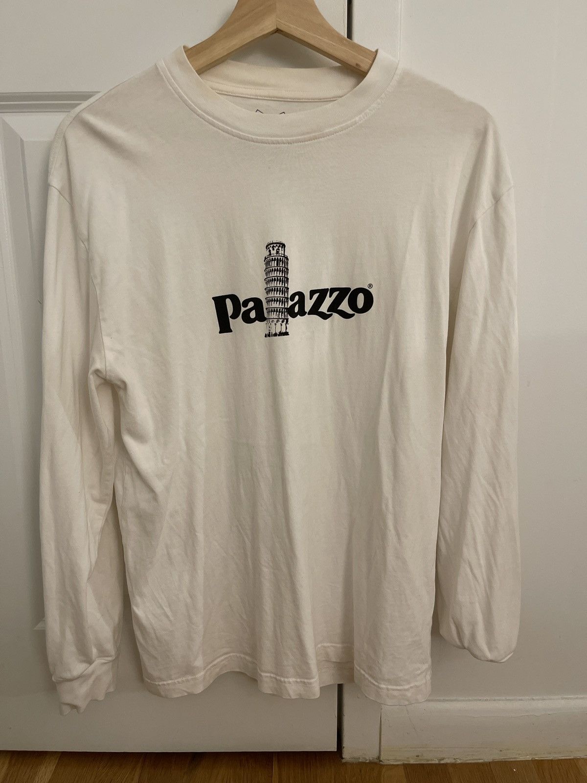Palace Palace Palazzo T-shirt Long Sleeve White M | Grailed