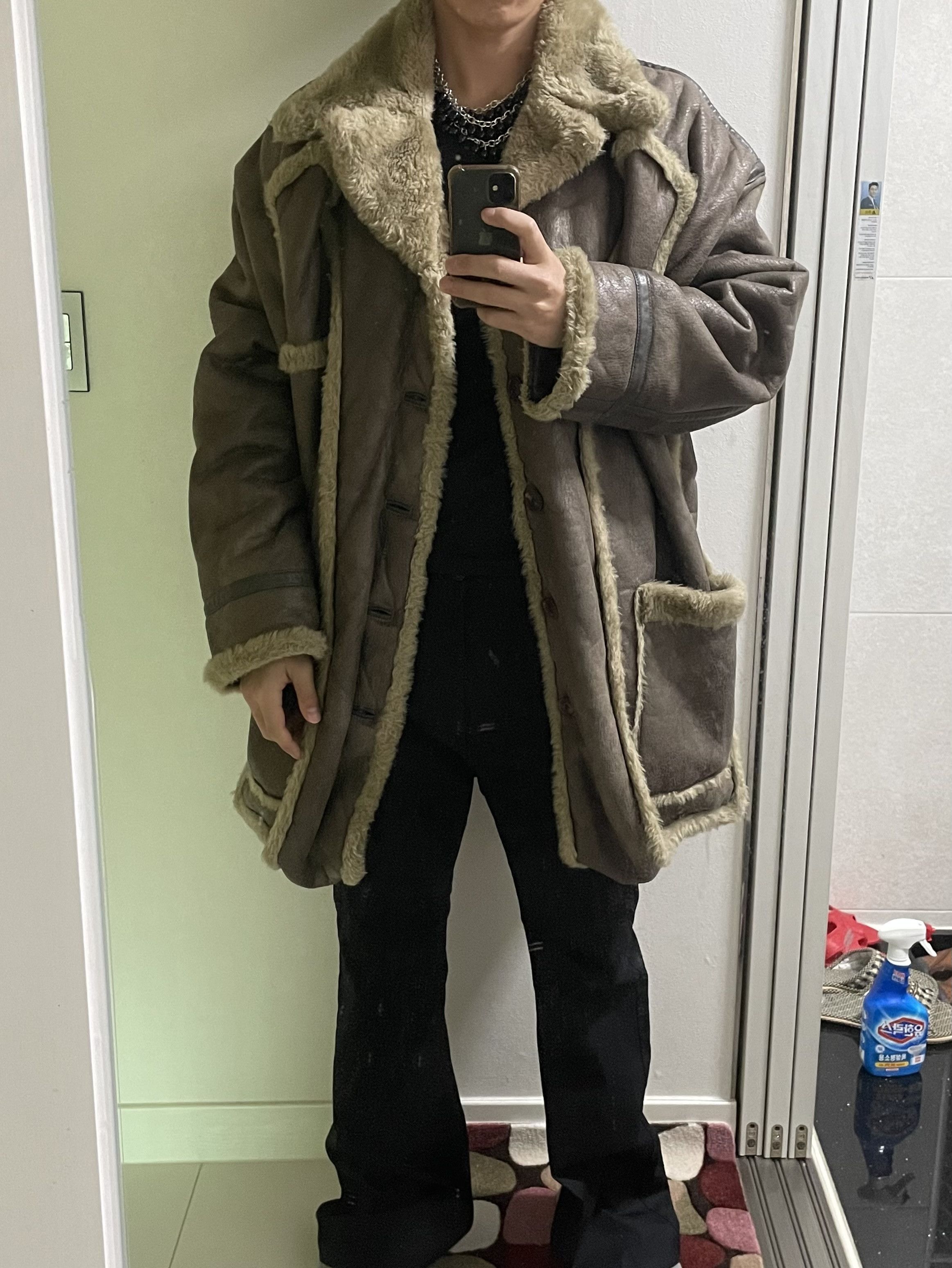 Y/Project 19fw shearling coat | Grailed