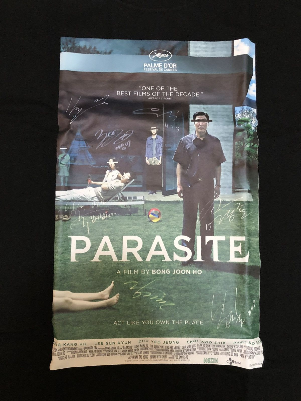 Very Rare rare not for sale to public Parasite movie gift cast crew t ...