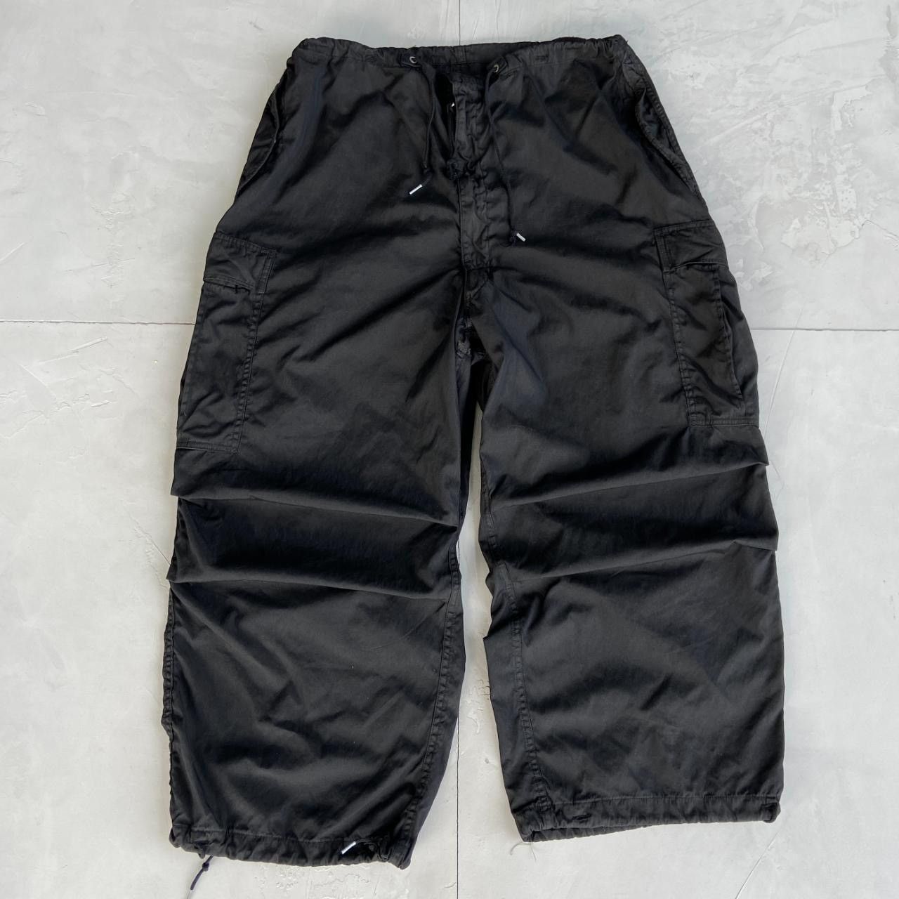 Japanese Brand Black Overdyed Vintage Military Cargo Overpants. | Grailed