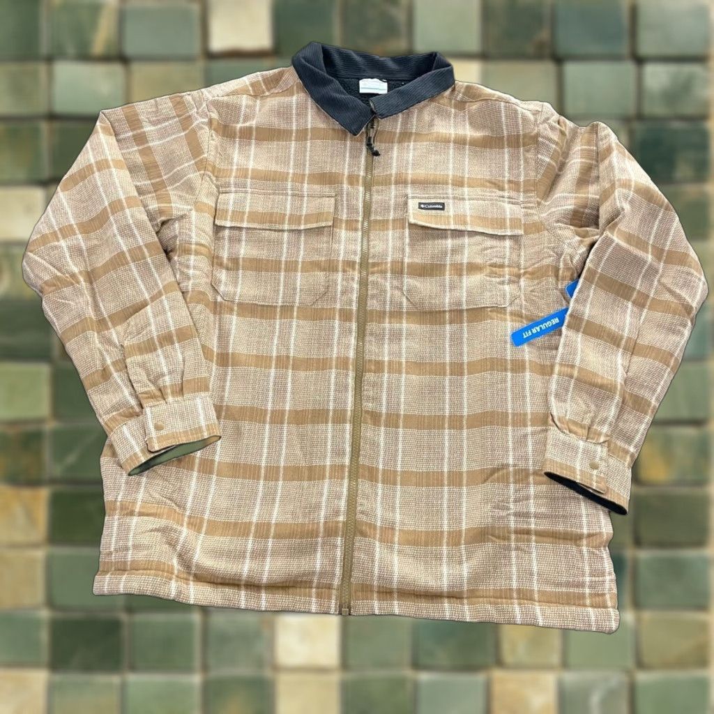 Delta COLUMBIA Pitchstone Heavyweight Shirt Jacket Men M Delta Boro ...