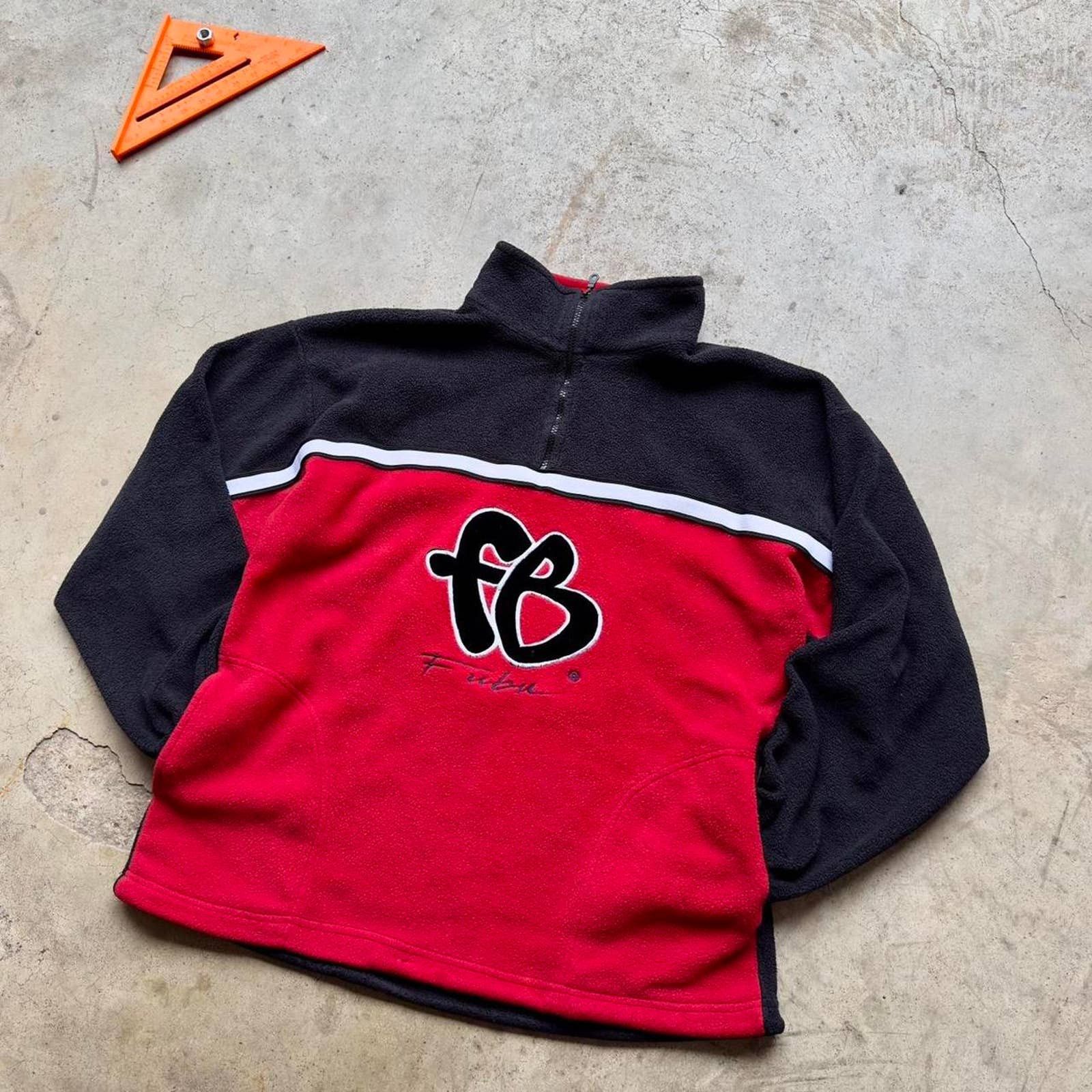 Fubu Vintage 1990’s FUBU Graffiti Embroidery Streetwear Fleece | Grailed