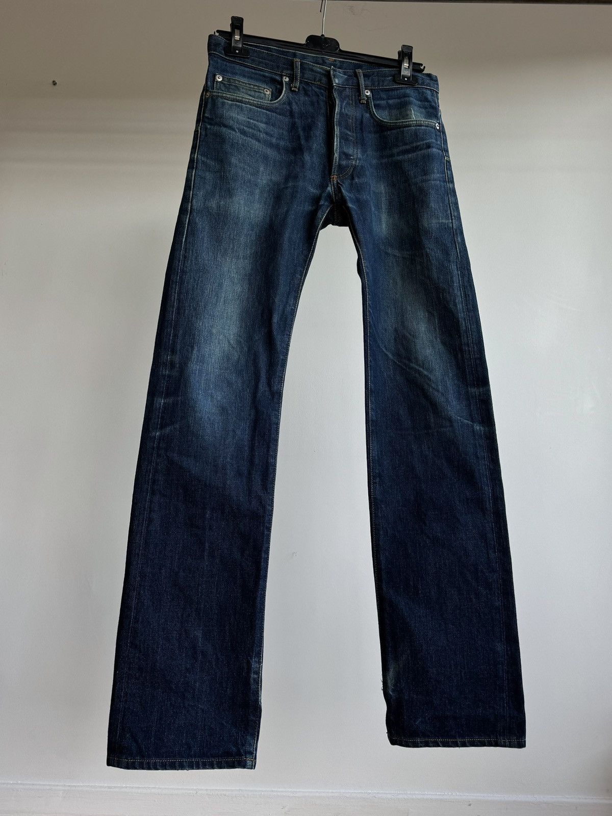 Dior × Hedi Slimane Dior Homme Hedi Slimane era straight denim jeans ...