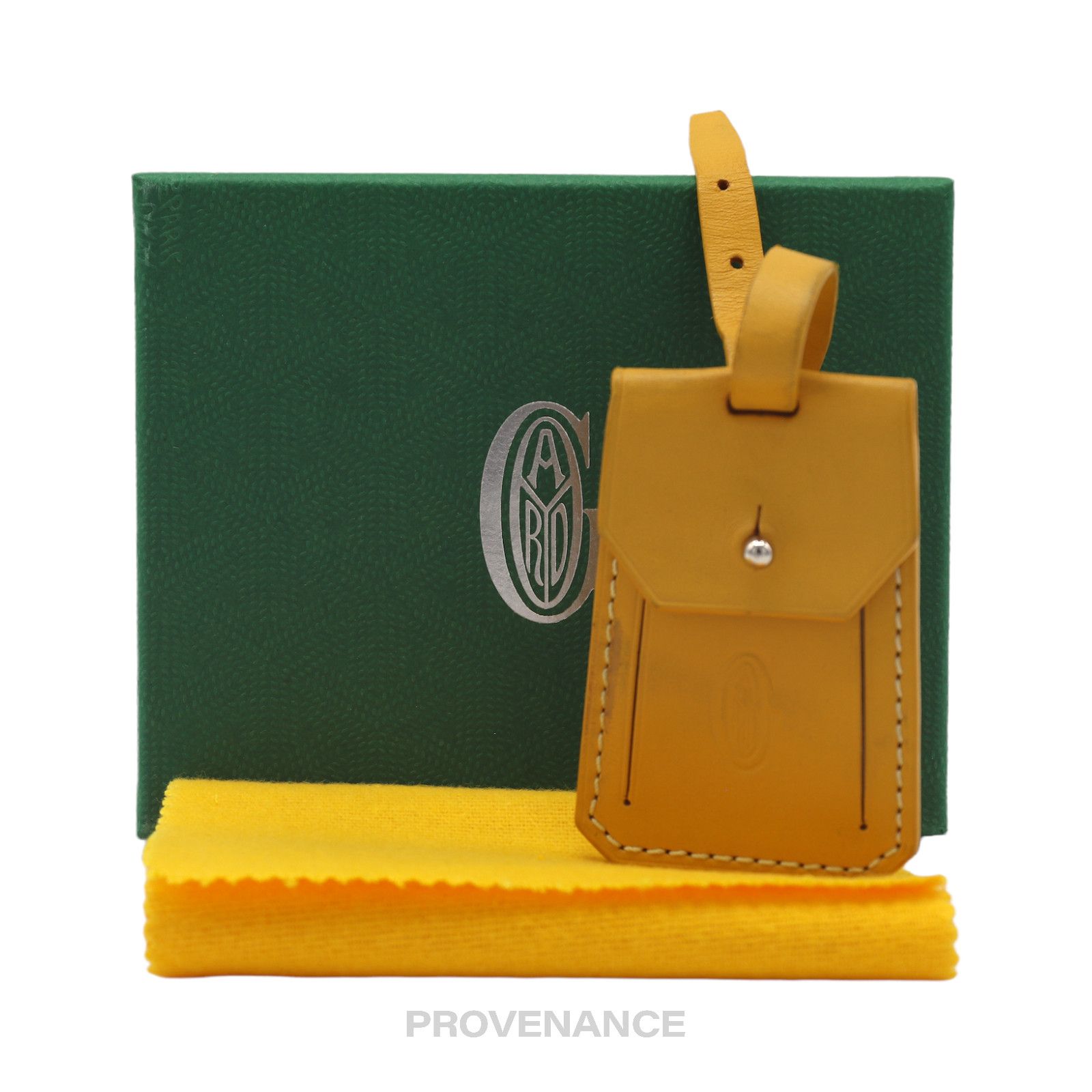 Goyard 🔴 Goyard Luggage Tag - Yellow Leather | Grailed
