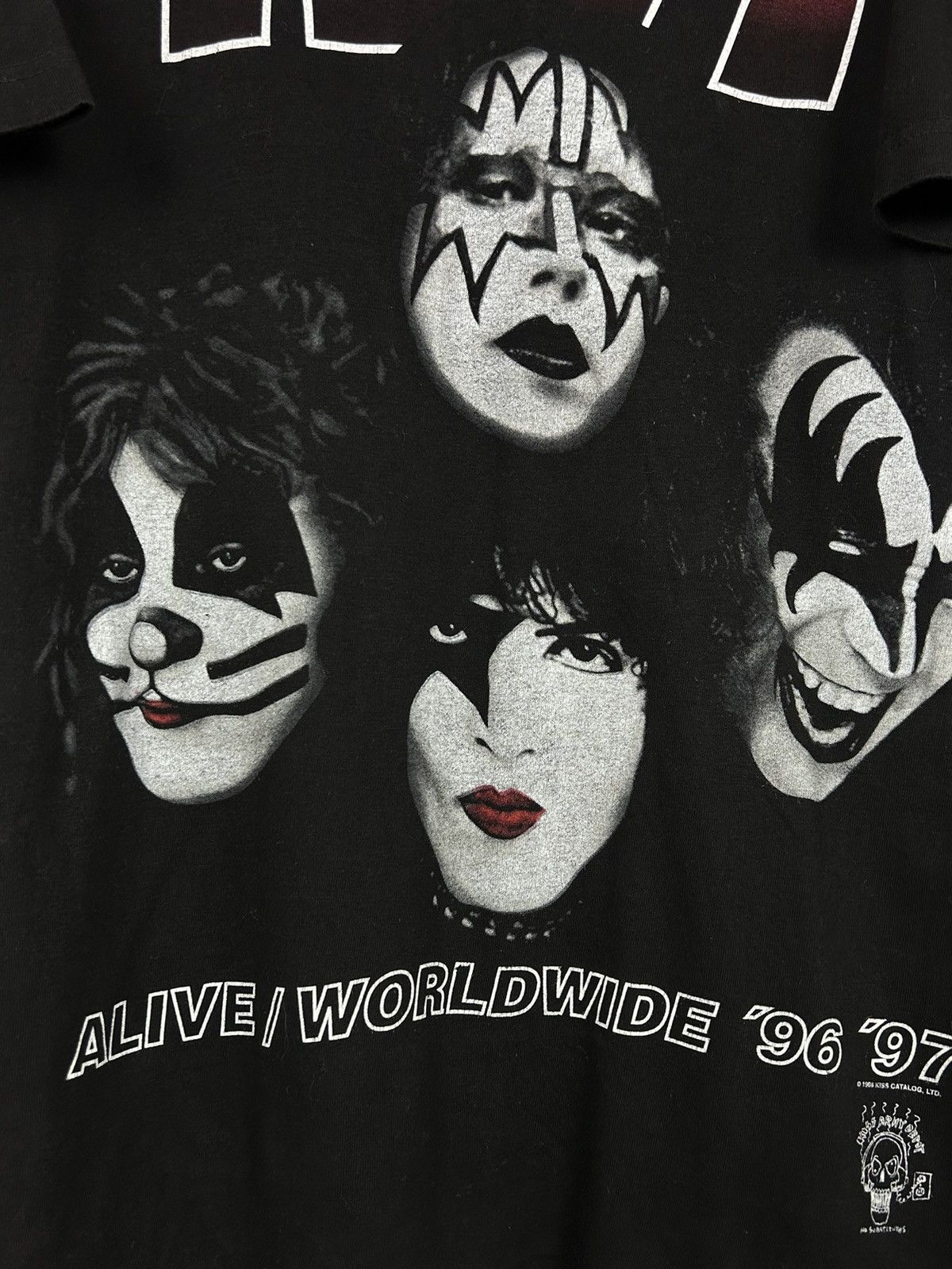 Band Tees 90s Vintage Kiss Alive Worldwide 1996 97 Tour Band T-Shirt | Grailed