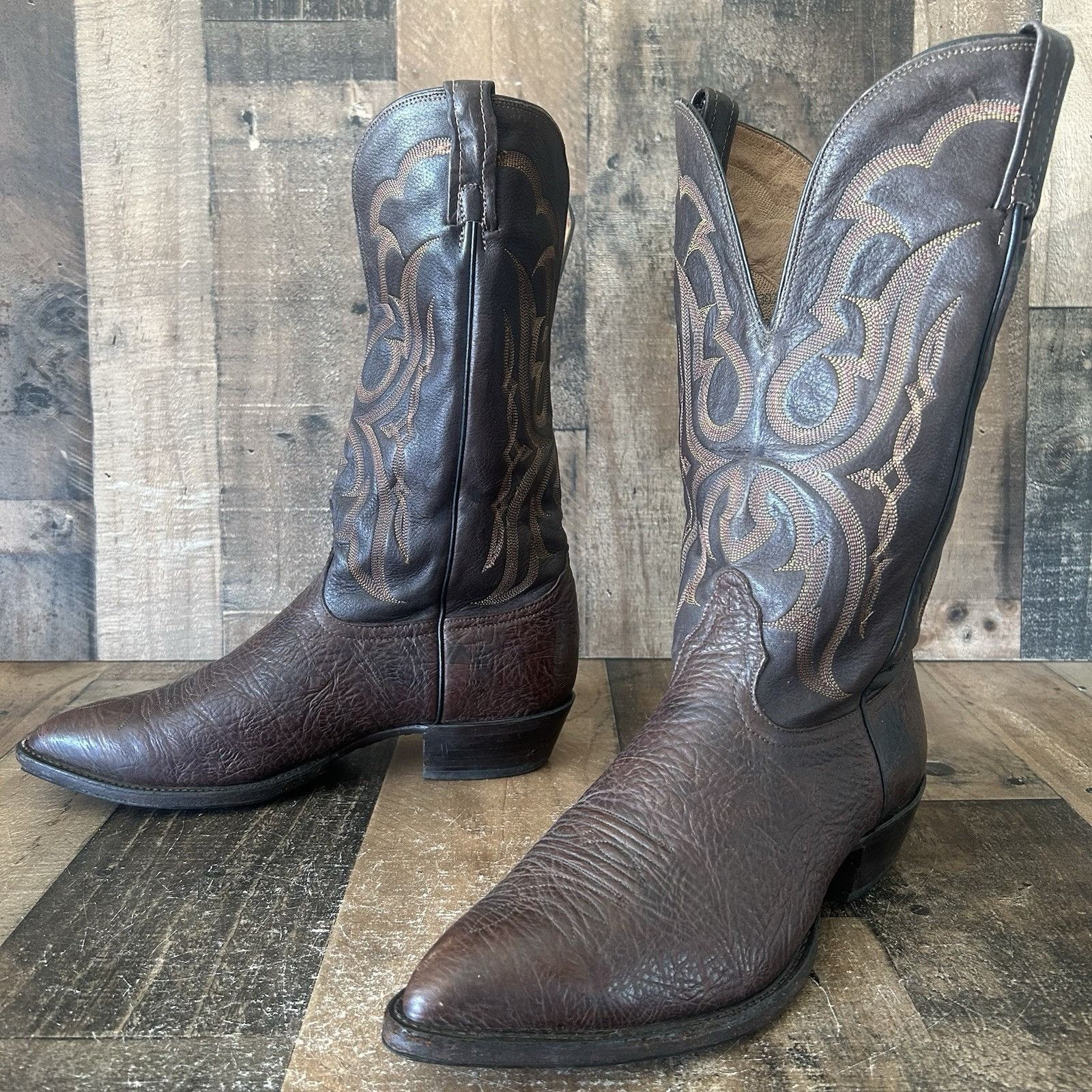 Nocona Boots Nocona Vintage Bullhide Western Cowboy Boots Mens 9.5 EEE ...