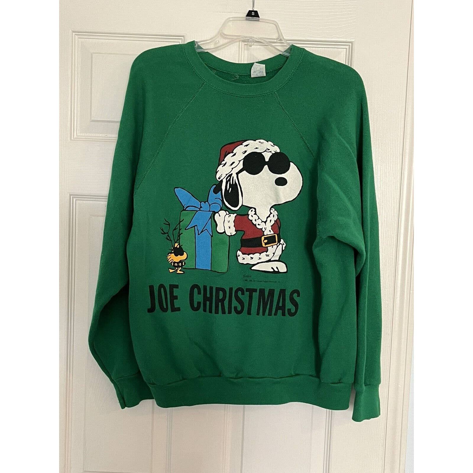 Other VTG 80’s PEANUTS SNOOPY JOE CHRISTMAS JOE COOL SWEATSHIRT | Grailed