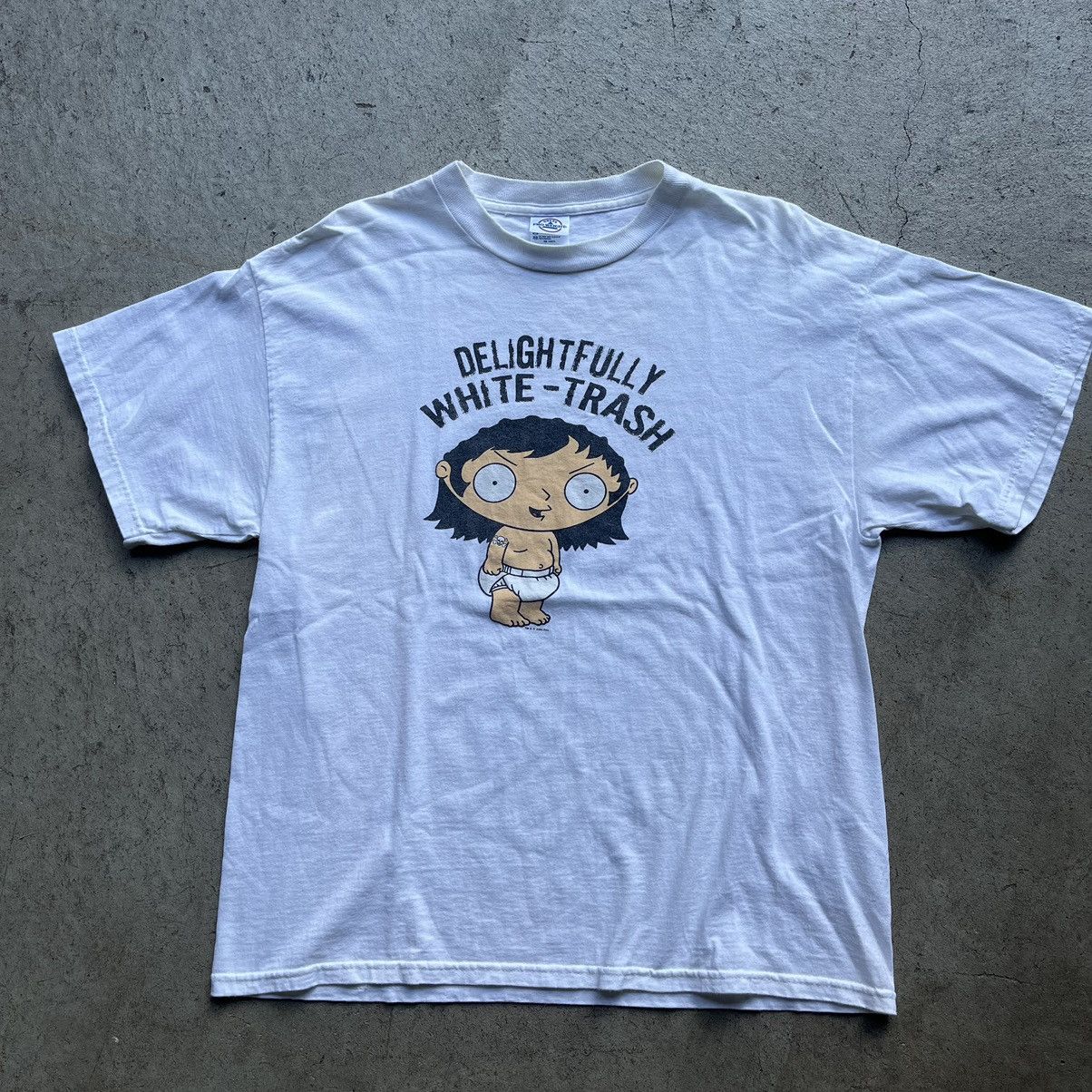 Fox Racing × Vintage Crazy 2004 White Trash Stewie Family Guy Y2K ...